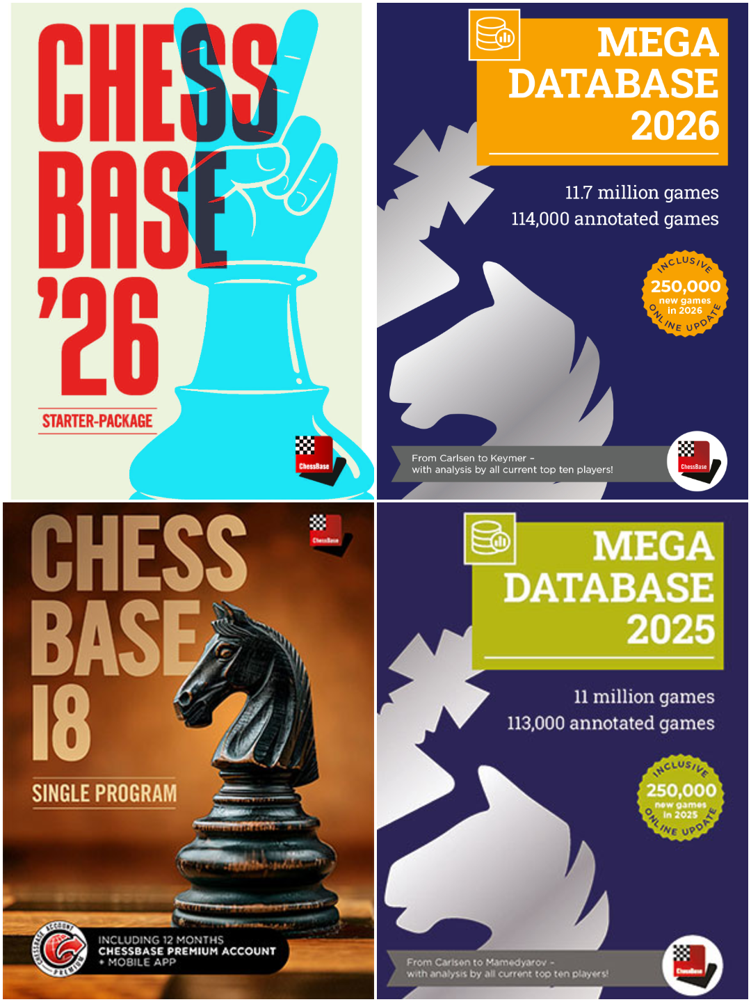 ChessBase '26 Upgrade + Mega Database 2026 Upgrade – ChessBase India Shop